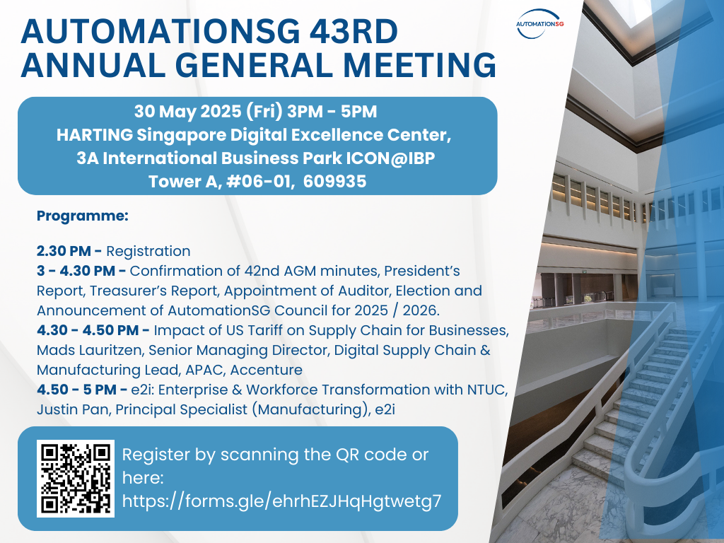 AutomationSG 43rd Annual General meeting | Our Events | AUTOMATIONSG | SIAA